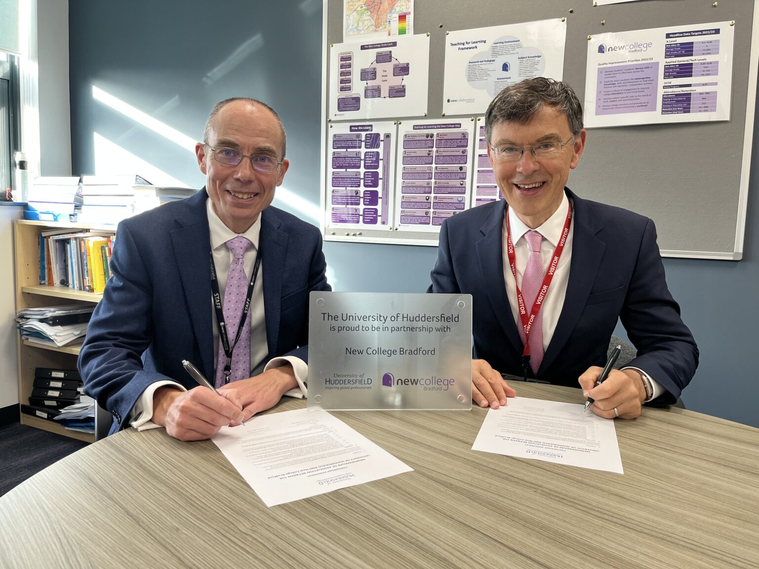 New College Bradford Signs Partnership Agreement With the University of ...
