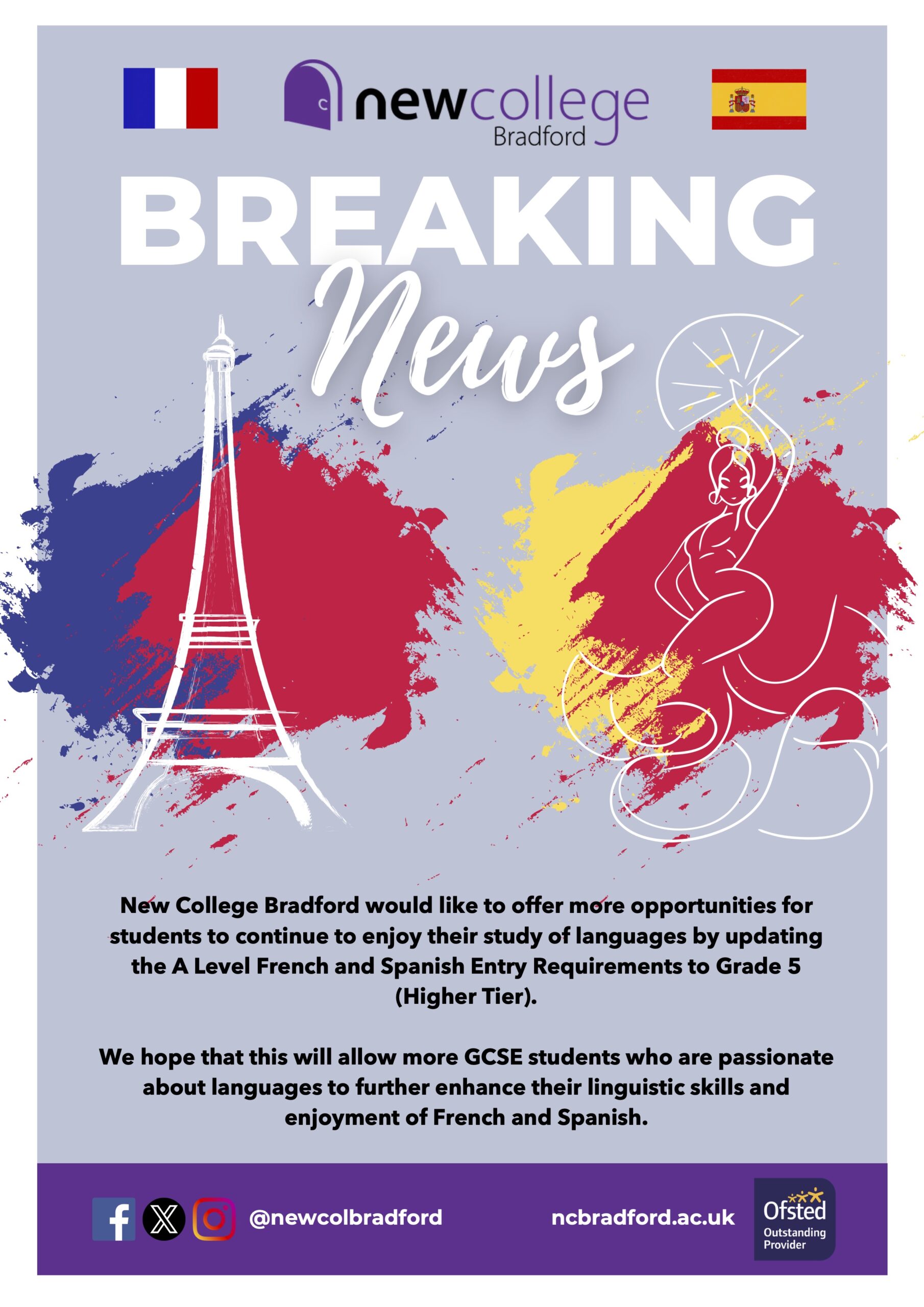 NCB Offers More Opportunities for Languages Students! : New College ...